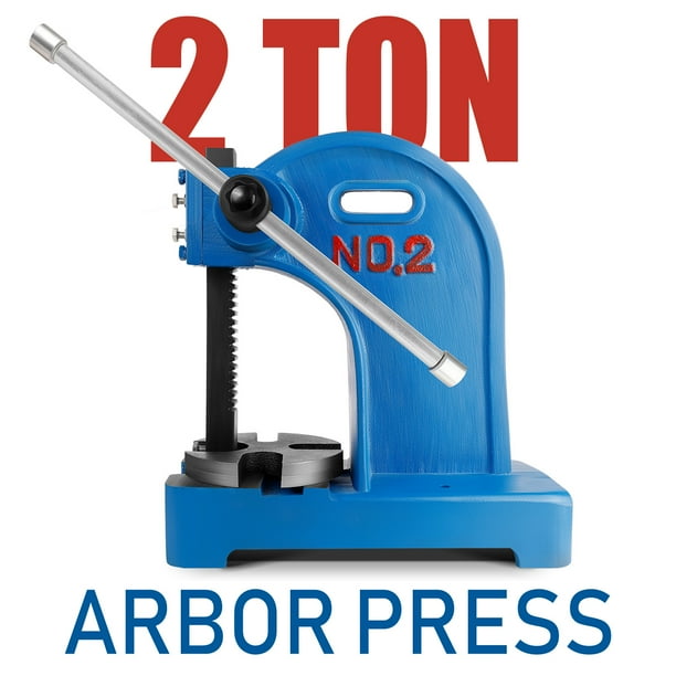 Arbor Press, 2 Ton Desktop Manual Press, Maximum Height 8.5 Inch Cast ...
