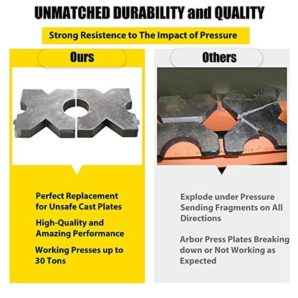 Arbor Press Plate, 20Ton Shop Metal Press Plates Made From AR400F ...