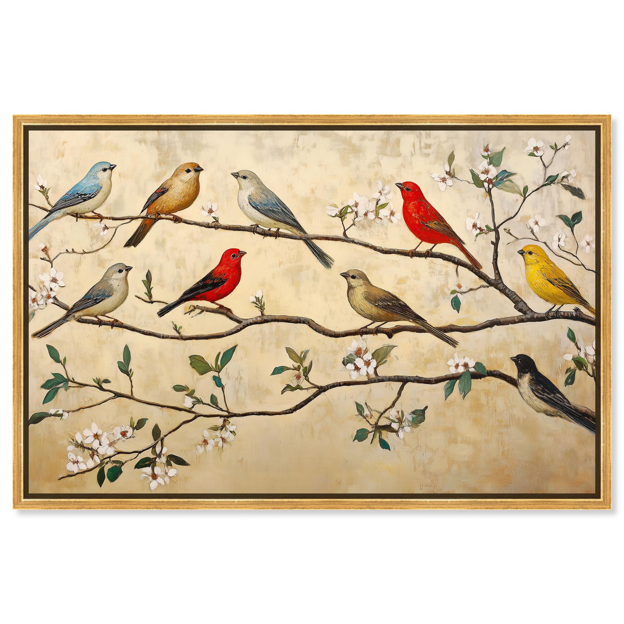 Arboreal Aria II Canvas Landscape Wall Art by Art Remedy, Gold Frame ...