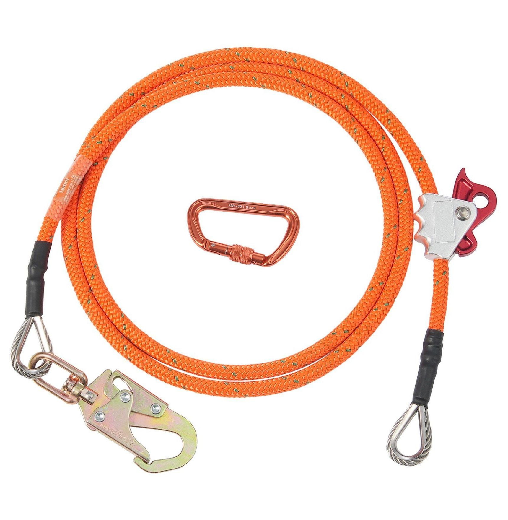 Arborist Flipline 10ft, 16mm Steel Core, Tree Climbing Rope with 31KN ...