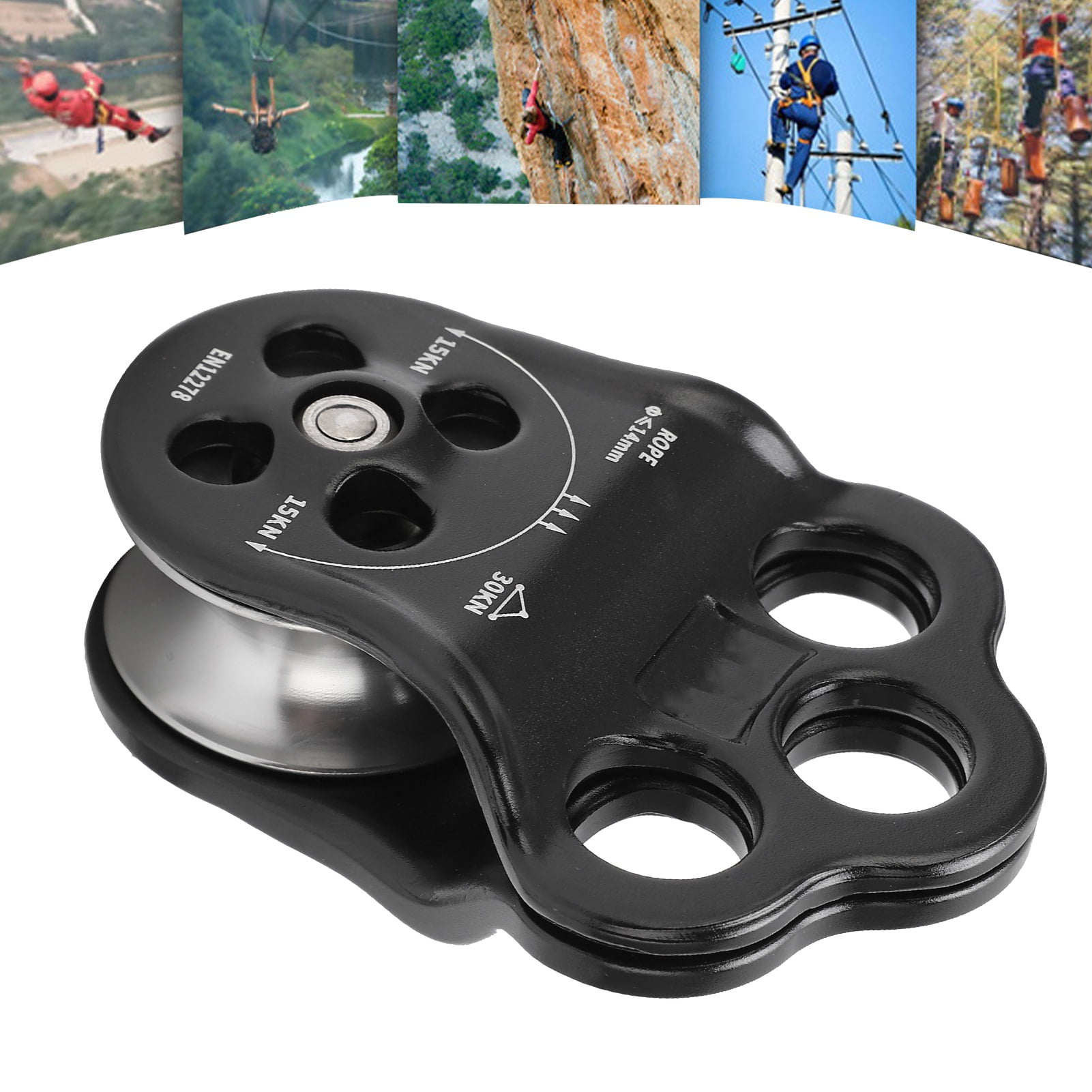 Arborist Pulley, Wide Range Of Rope Light Weight Tree Climbing Pulley ...