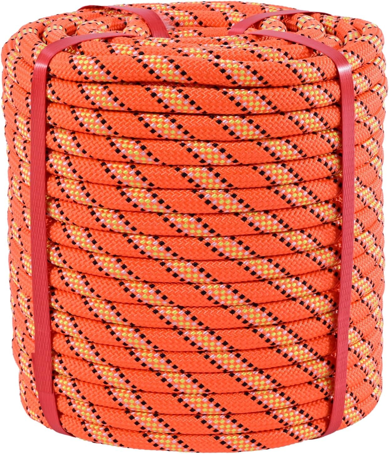 Arborist Rigging Rope Bull Rope (1/2 in x 150 ft) Orange Polyester ...