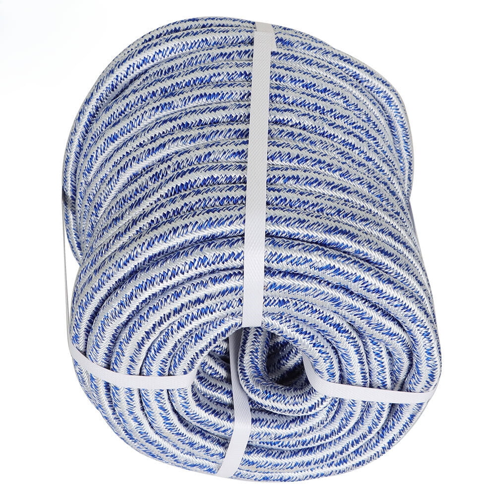 Arborist Tree Climbing Rope 20000Lbs 24 Strand Braid Polyester Rope 3/4 ...