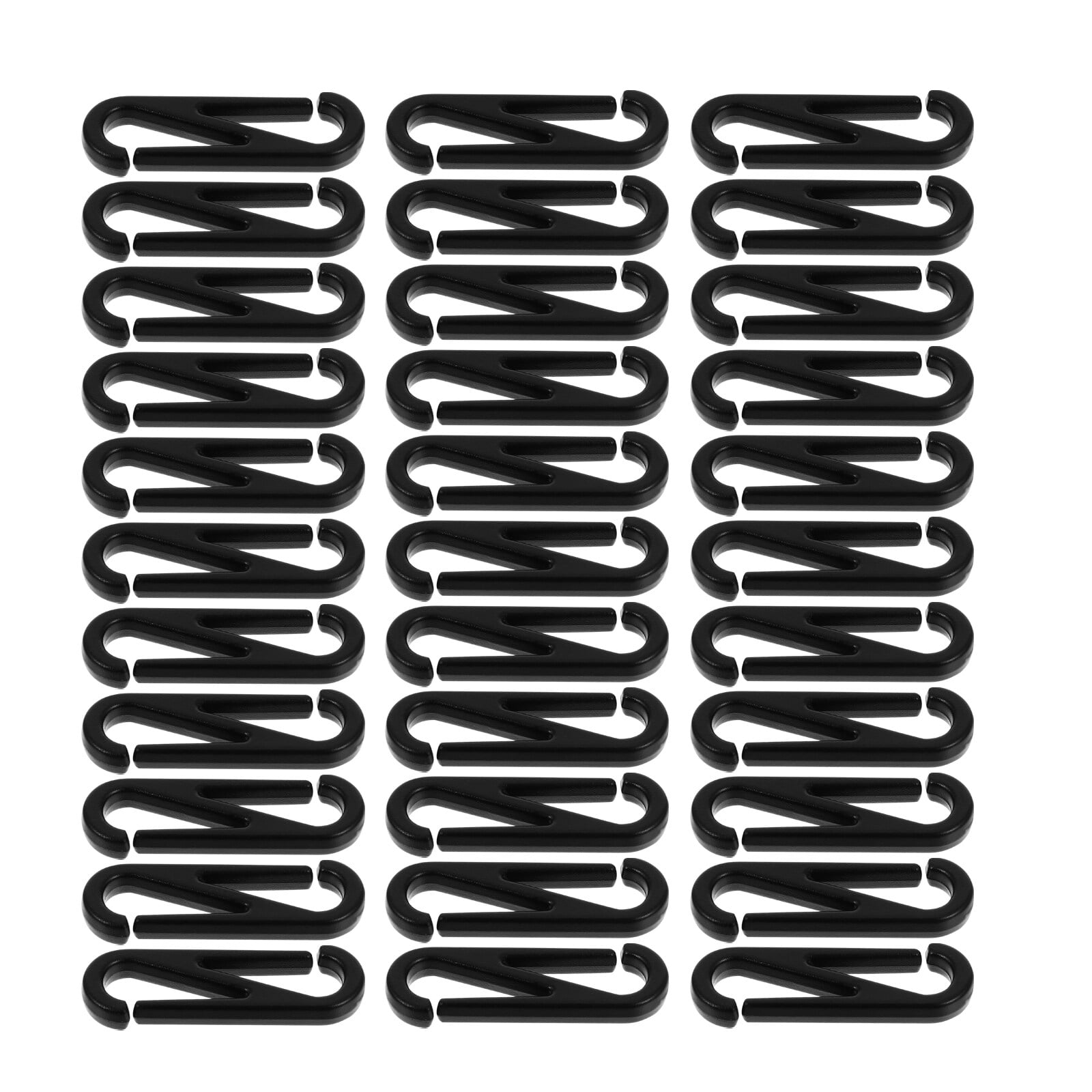 Arborister 100Pcs Small Black Carabiner Clips with Dual Spring Gate and ...