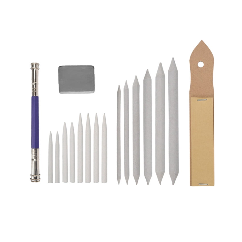 Arborister 17pc Blending Stump Tortillion Set w/ Erasable Sandpaper for ...