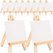 Artkey Artist Mini Canvas Set, 3x3 inch 24-Pack, 100% Cotton Square ...