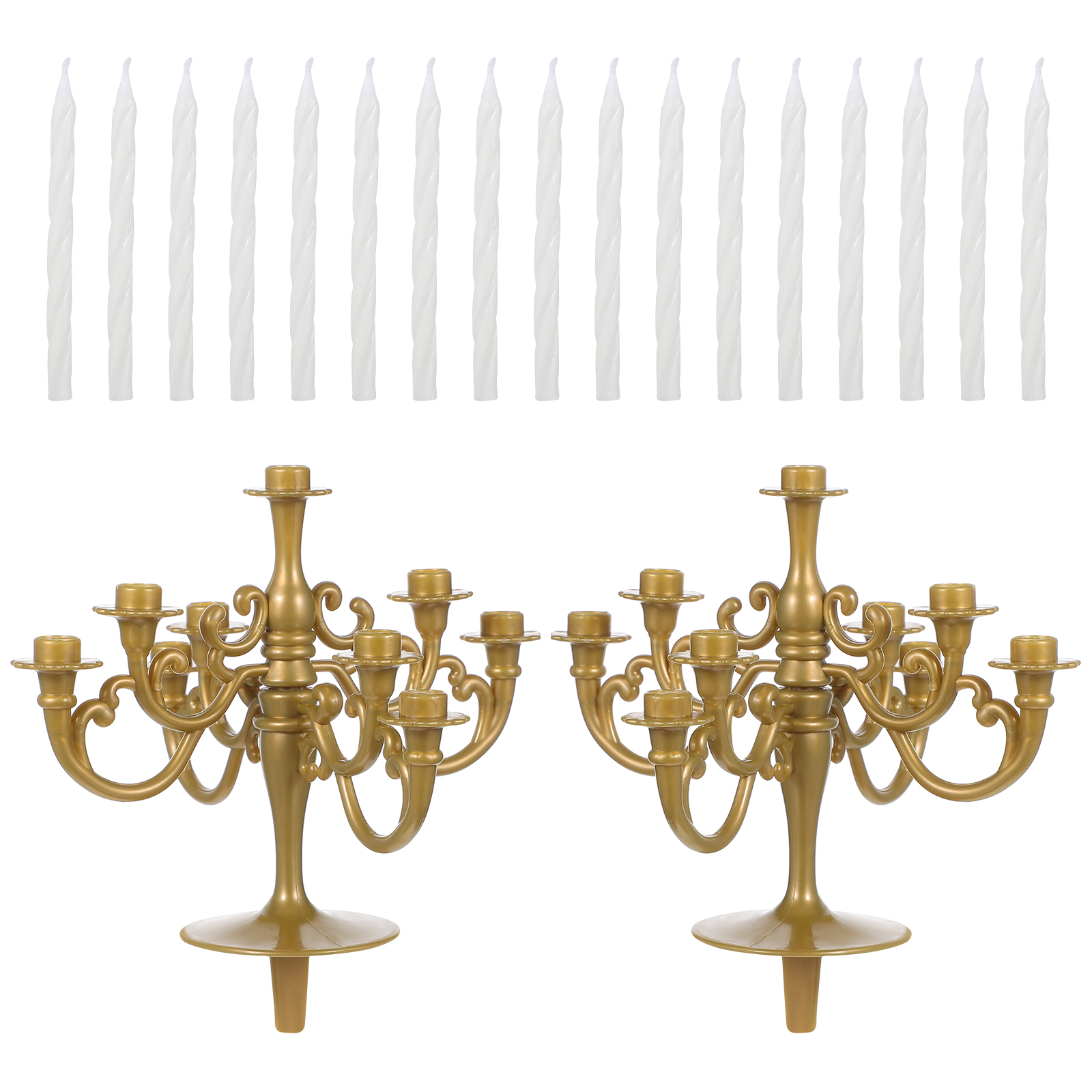 Arborister 2 Candelabra Cake Topper with Candlestick Tall Stand for ...