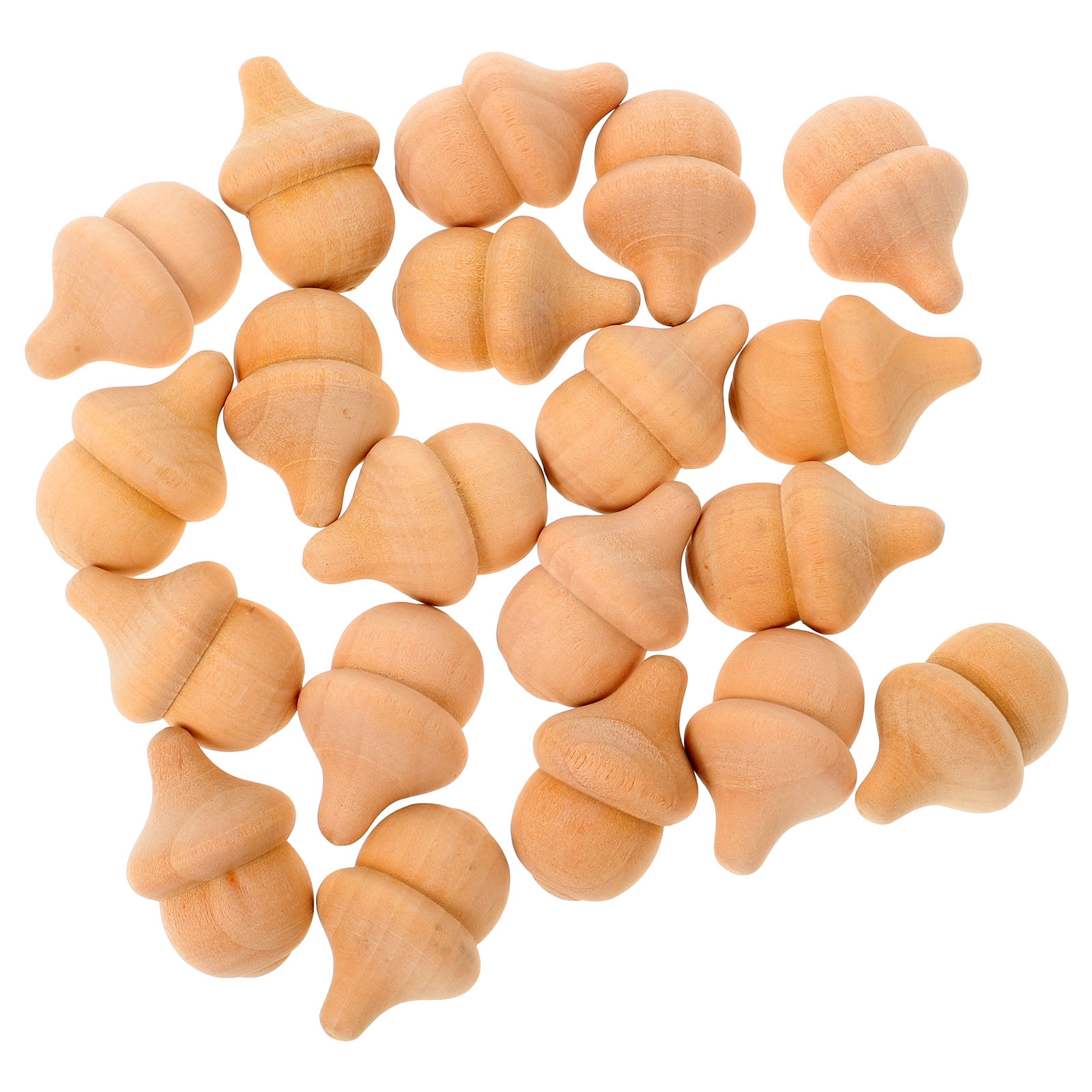 Arborister 20 Wood Christmas Peg Acorns DIY Painting Coloring Xmas ...