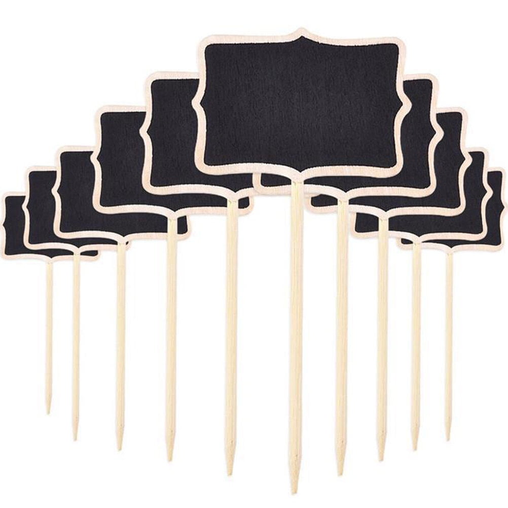 Arborister 30 Mini Wood Chalkboard Garden Markers Signs Plant Labels ...