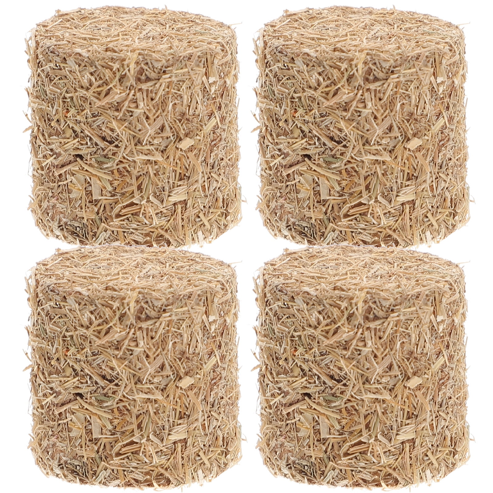 Arborister 4 Mini Straw Hay Bales for Dollhouse or Western Party ...