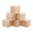 Arborister 50pcs 15mm Unfinished Wooden Cubes for DIY Crafts and Puzzle ...