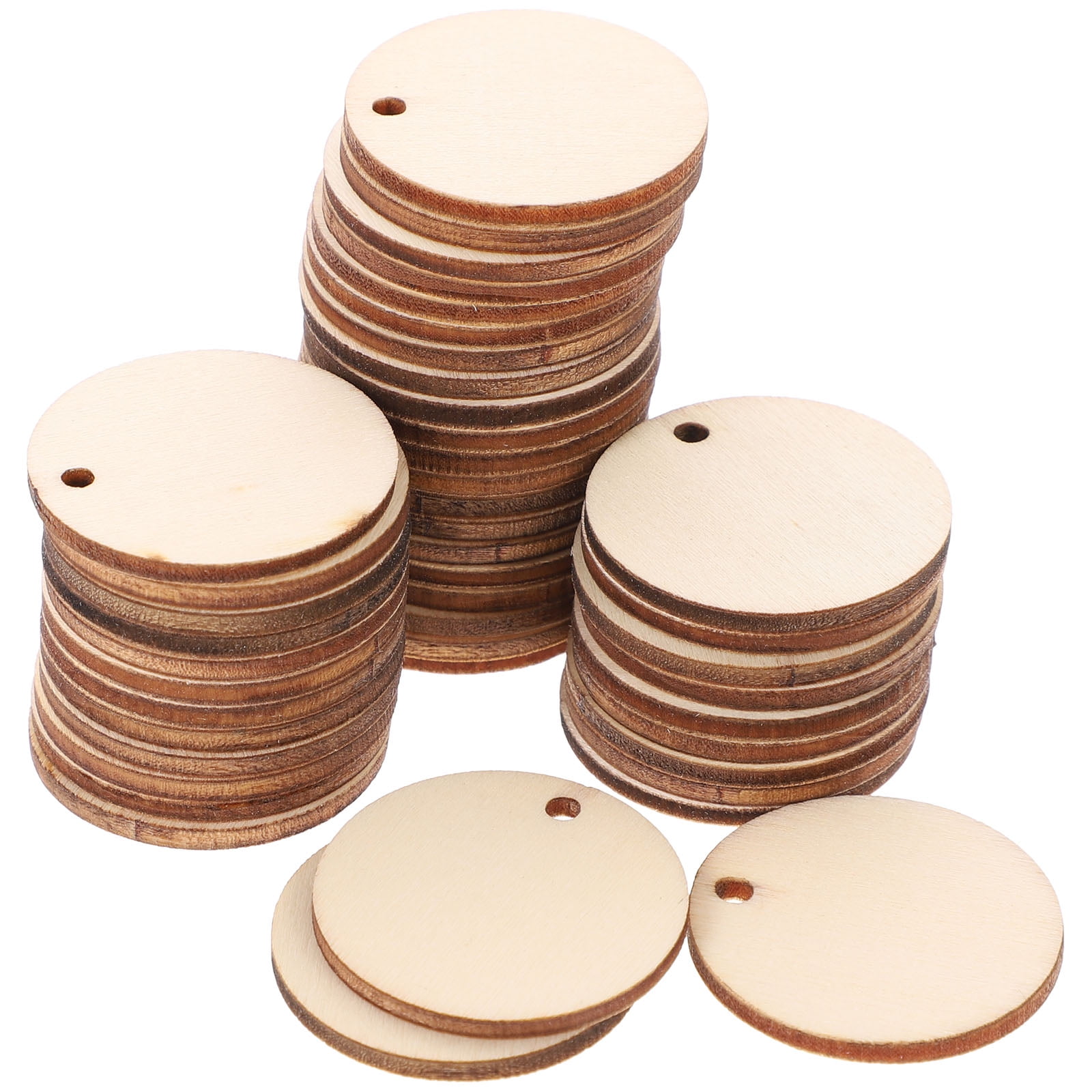 Arborister 50pcs Round Wood Discs for DIY Crafts & Home Decor - 3cm - Walmart.com