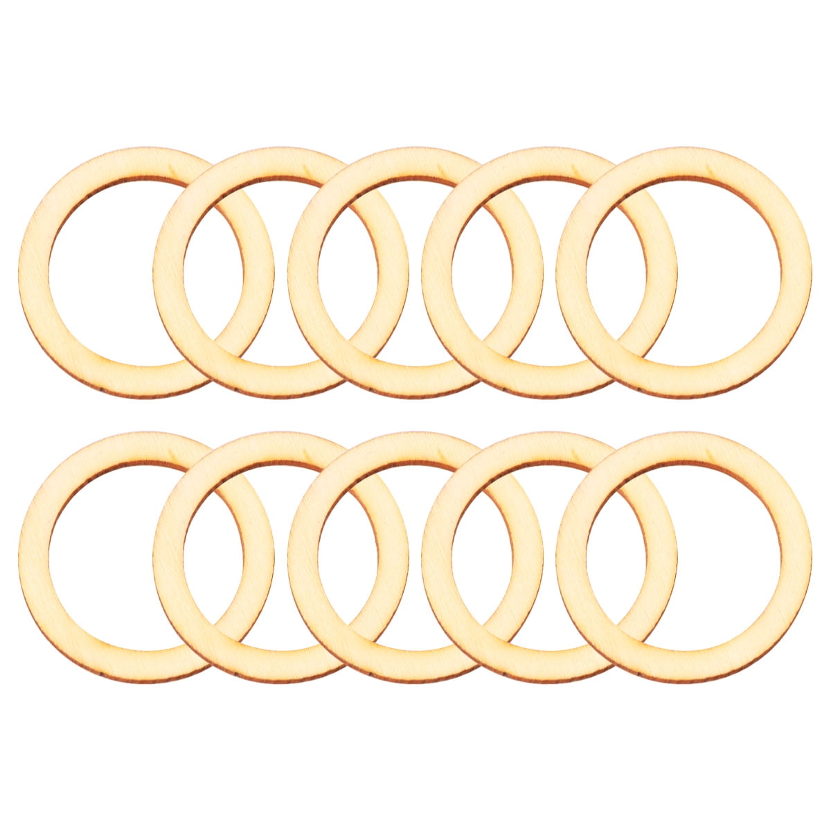 Arborister 50pcs Unfinished Wood Rings for DIY Crafts and Jewelry ...
