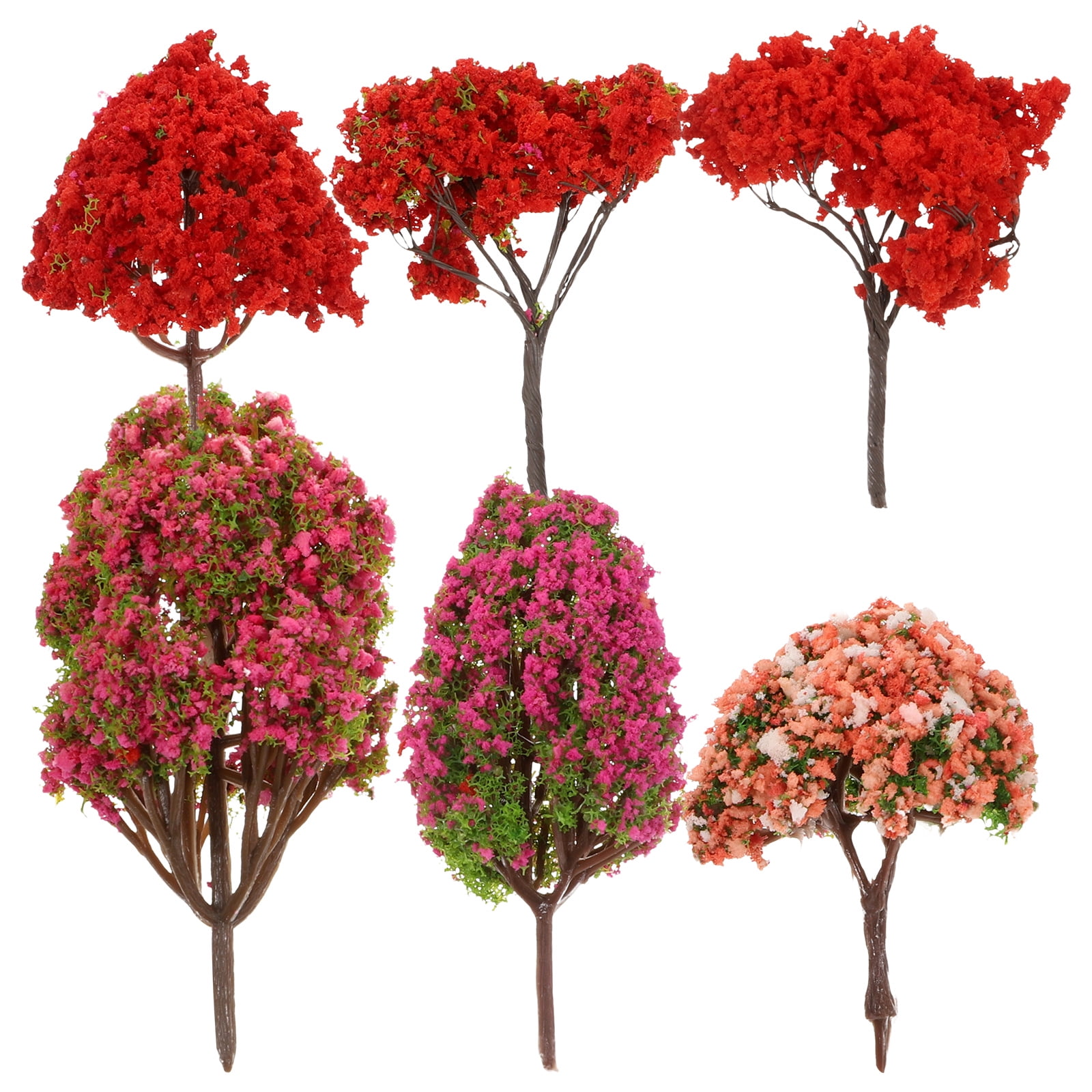 Arborister 6Pcs Mixed Model Trees Miniature Landscape Layout Scene ...