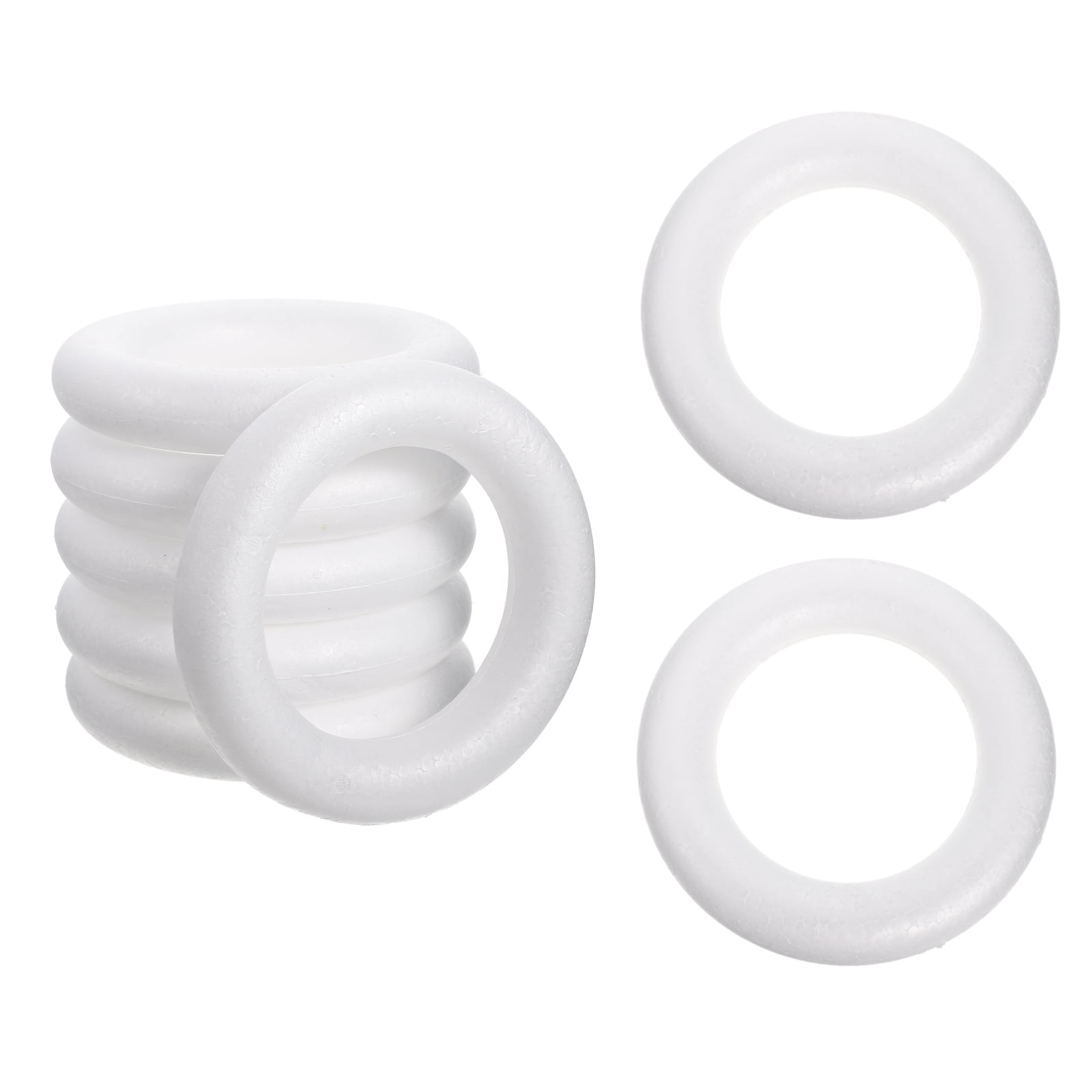 Arborister 8pcs White Foam Wreath Forms for DIY Crafts and Floral ...