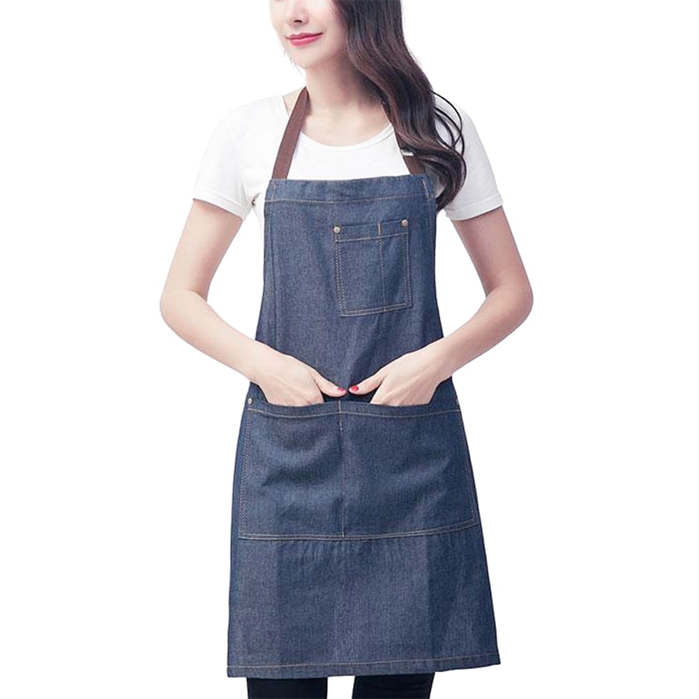 Arborister Adjustable Denim Jean Apron Fashion Hanging Work Neck Apron ...