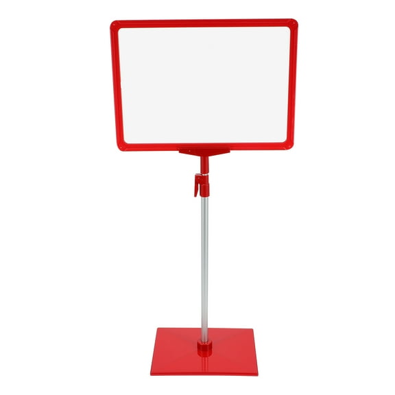 VEVOR Pedestal Sign Holder Adjustable Poster Stand 8.5 x 11 Inch Round ...