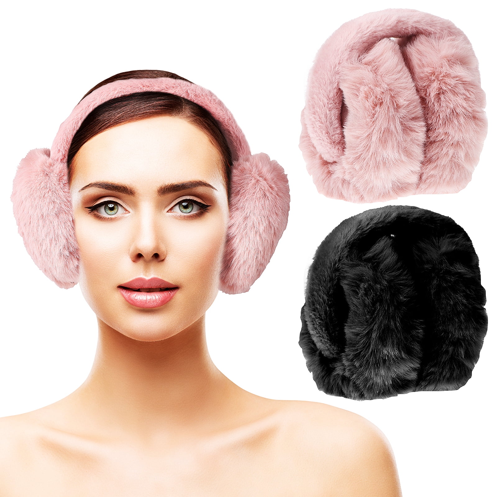 Arborister Foldable Women's Ear Muffs for Winter - 2 Pack - Walmart.com