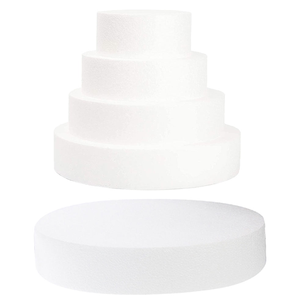 Arborister HOLIDYOYO 5Pcs Round Foam Cake Dummies for DIY Party Bakery ...