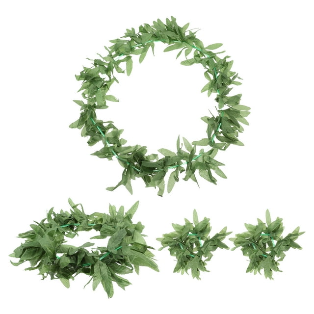 Arborister Hawaiian Fern Leaf Lei Set: Tropical Leis for Kids and ...