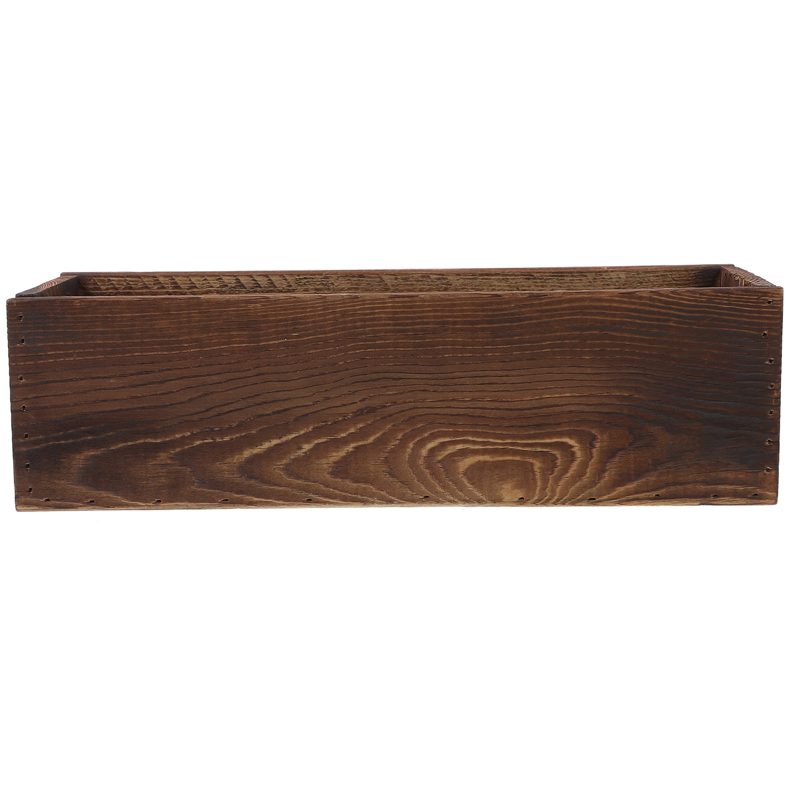 Arborister Rustic Wood Flower Box Rectangular Holder - Walmart.com