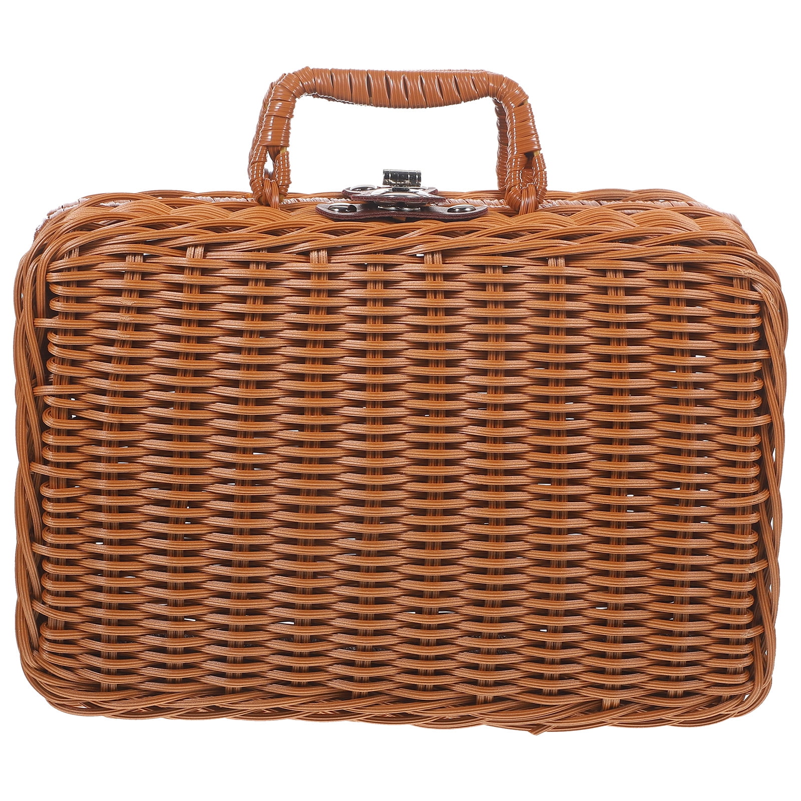 Arborister Vintage Woven Storage Suitcase Retro Handheld Travel Box ...
