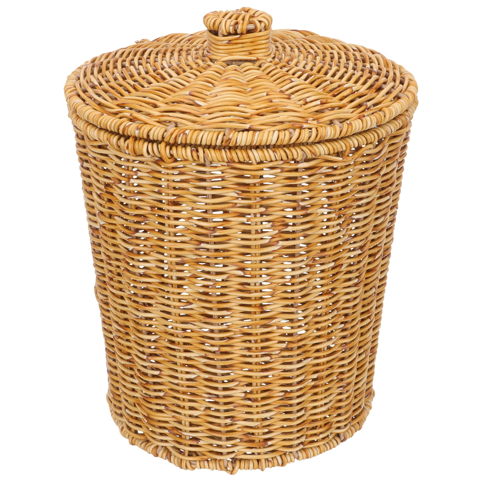 Arborister Wicker Storage Basket with Lid for Office/Home - Walmart.com
