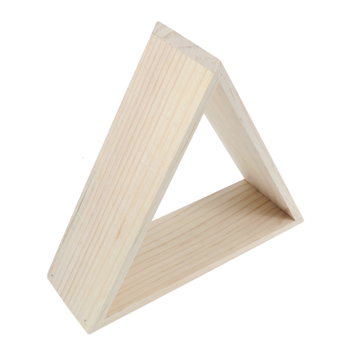 Arborister Wooden Triangle Wall Shelf Storage Rack for Bedroom and ...