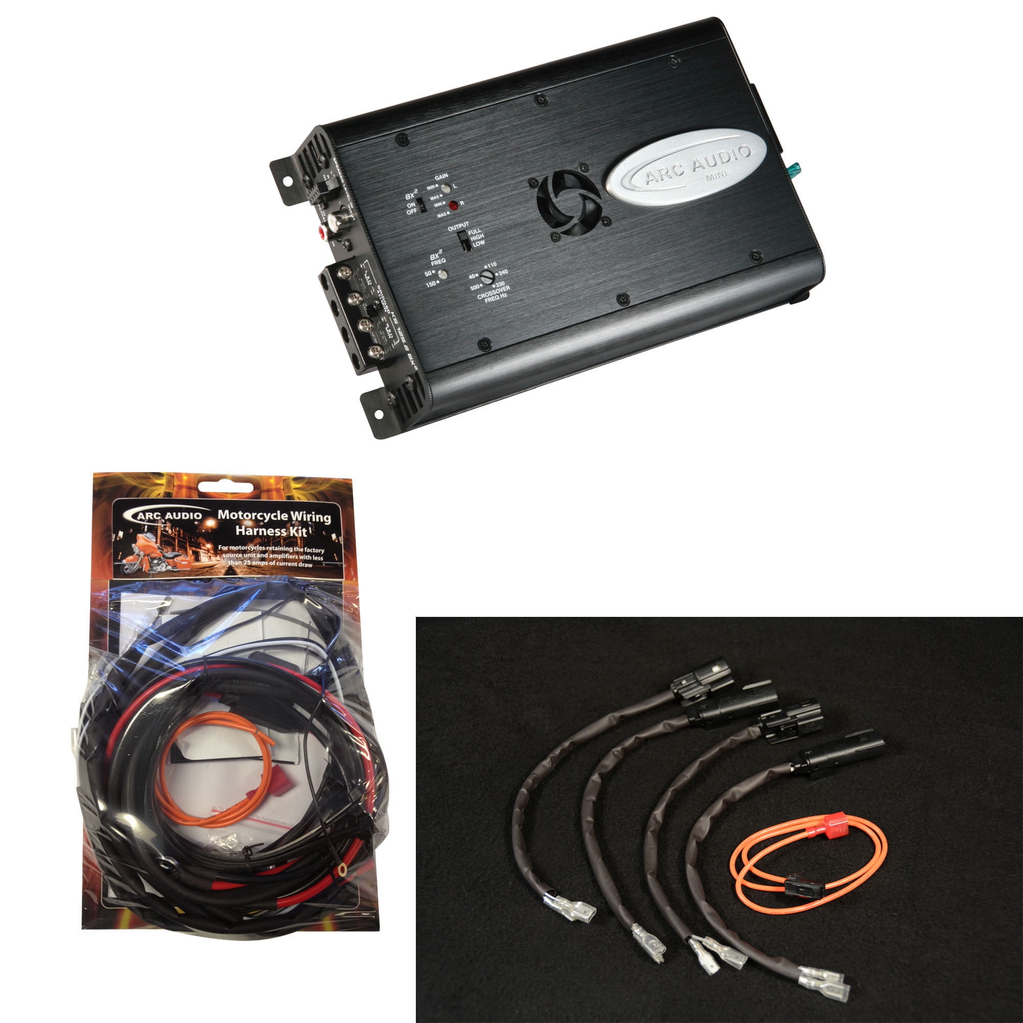 Arc Audio M.P.A.K. 0 Motorcycle plug-and-play audio kit For 1999 ...