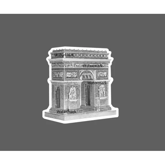 Arc De Triomphe Sticker Architecture Sticker Phone Decal Water Bottle ...