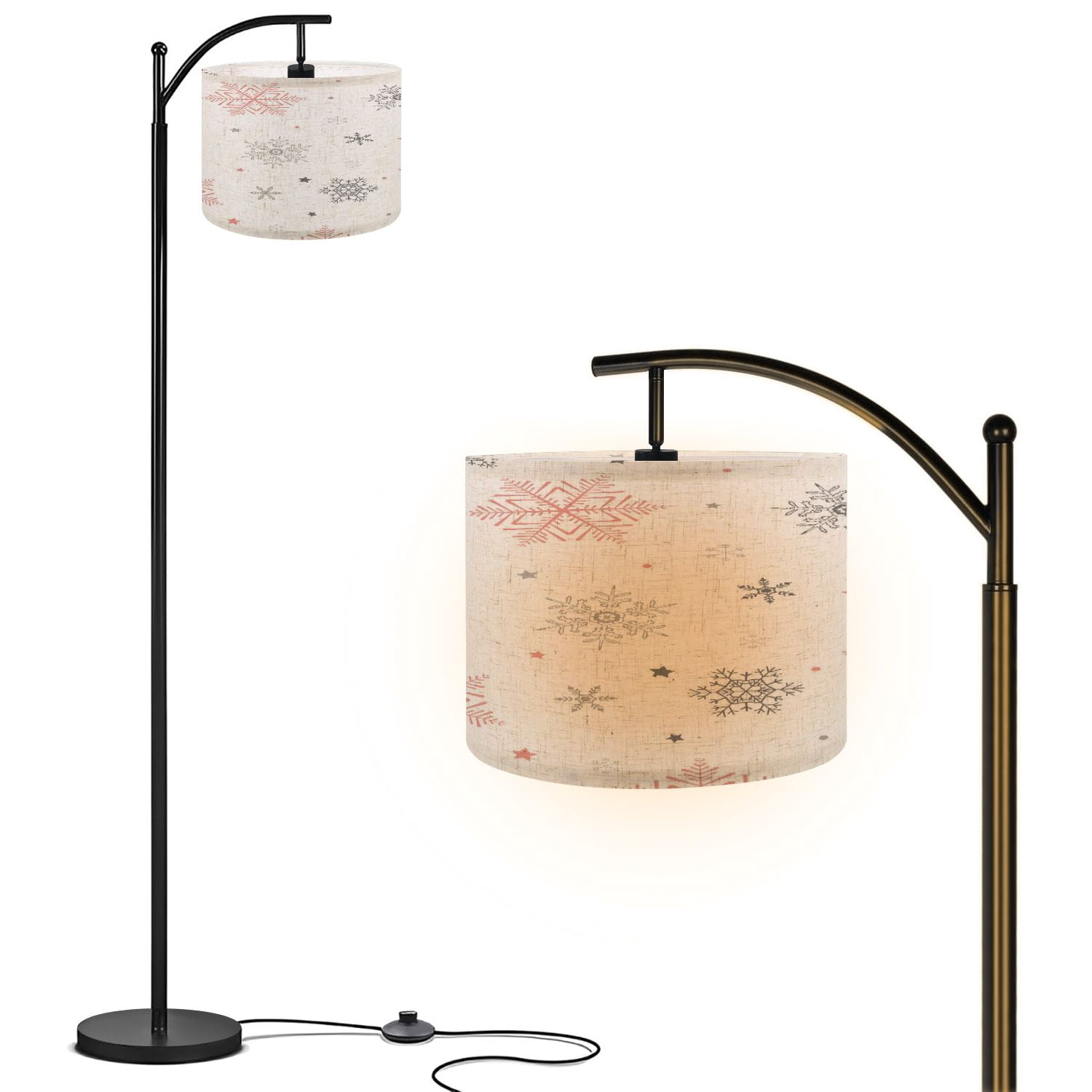 Arc Floor Lamp, 3 Color Temperatures Modern Floor Lamps Nordic style ...