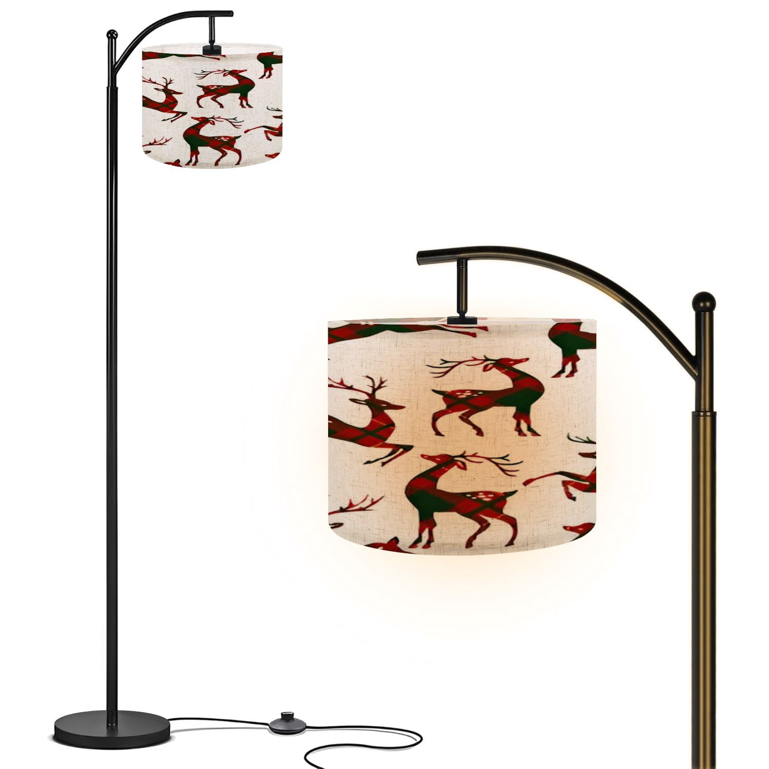 Arc Floor Lamp, 3 Color Temperatures Modern Floor Lamps Seamless ...