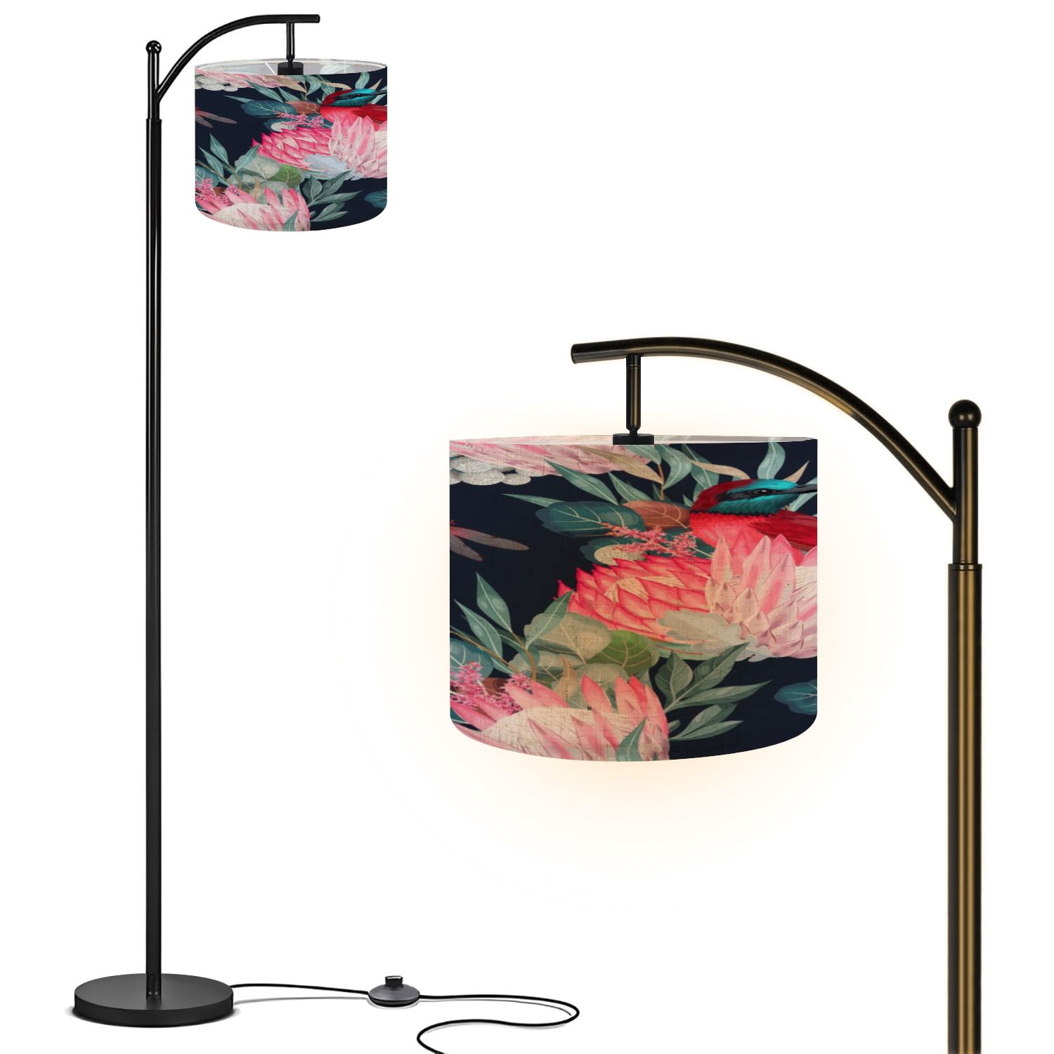Arc Floor Lamp, 3 Color Temperatures Modern Floor Lamps seamless ...