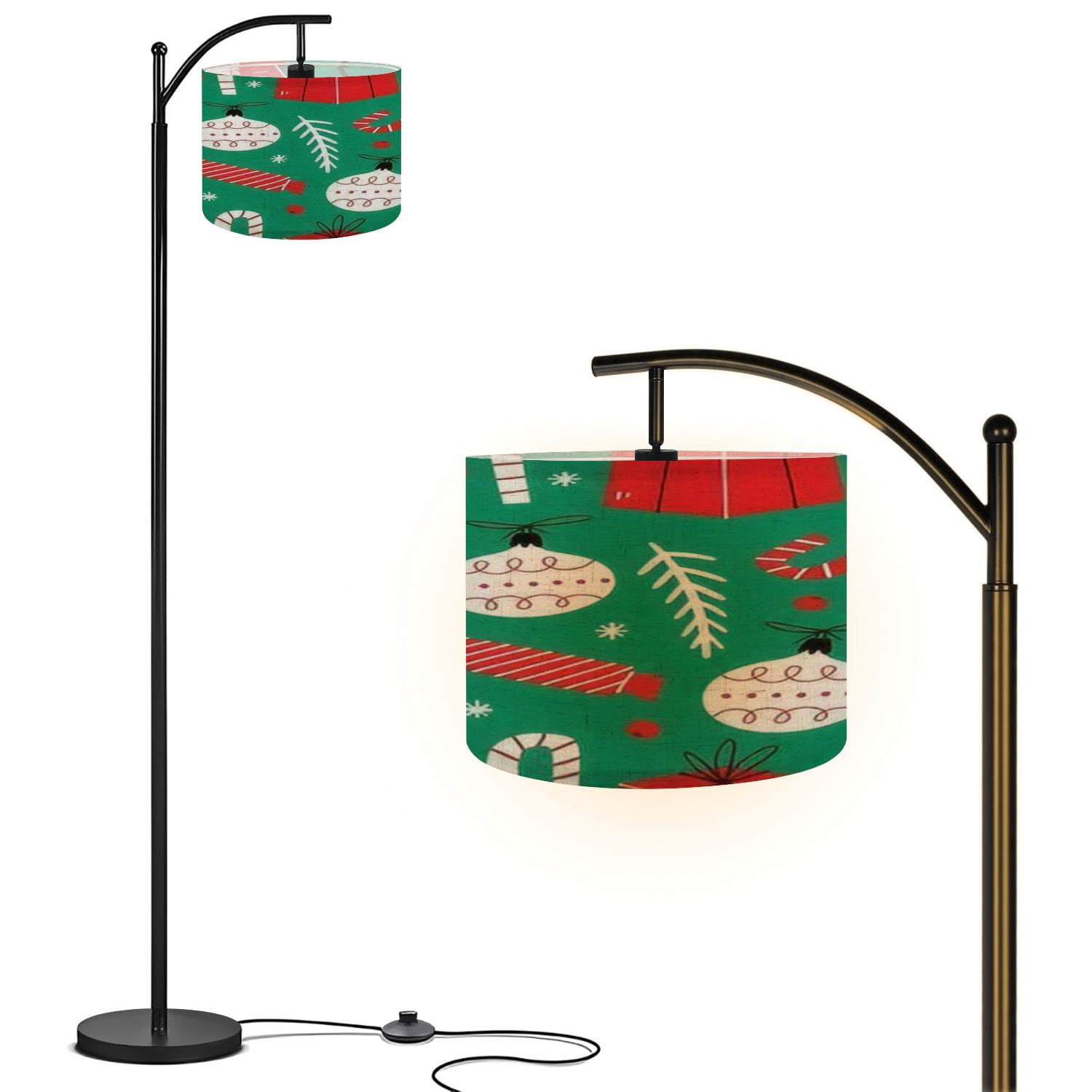 Arc Floor Lamp, 3 Color Temperatures Modern Floor Lamps Seamless ...