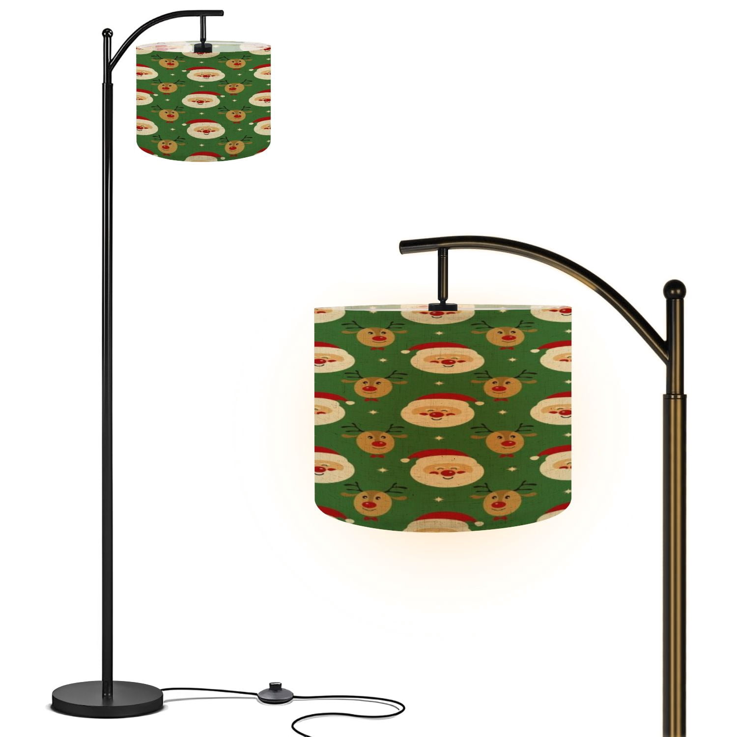 Arc Floor Lamp, 3 Color Temperatures Modern Floor Lamps Seamless ...