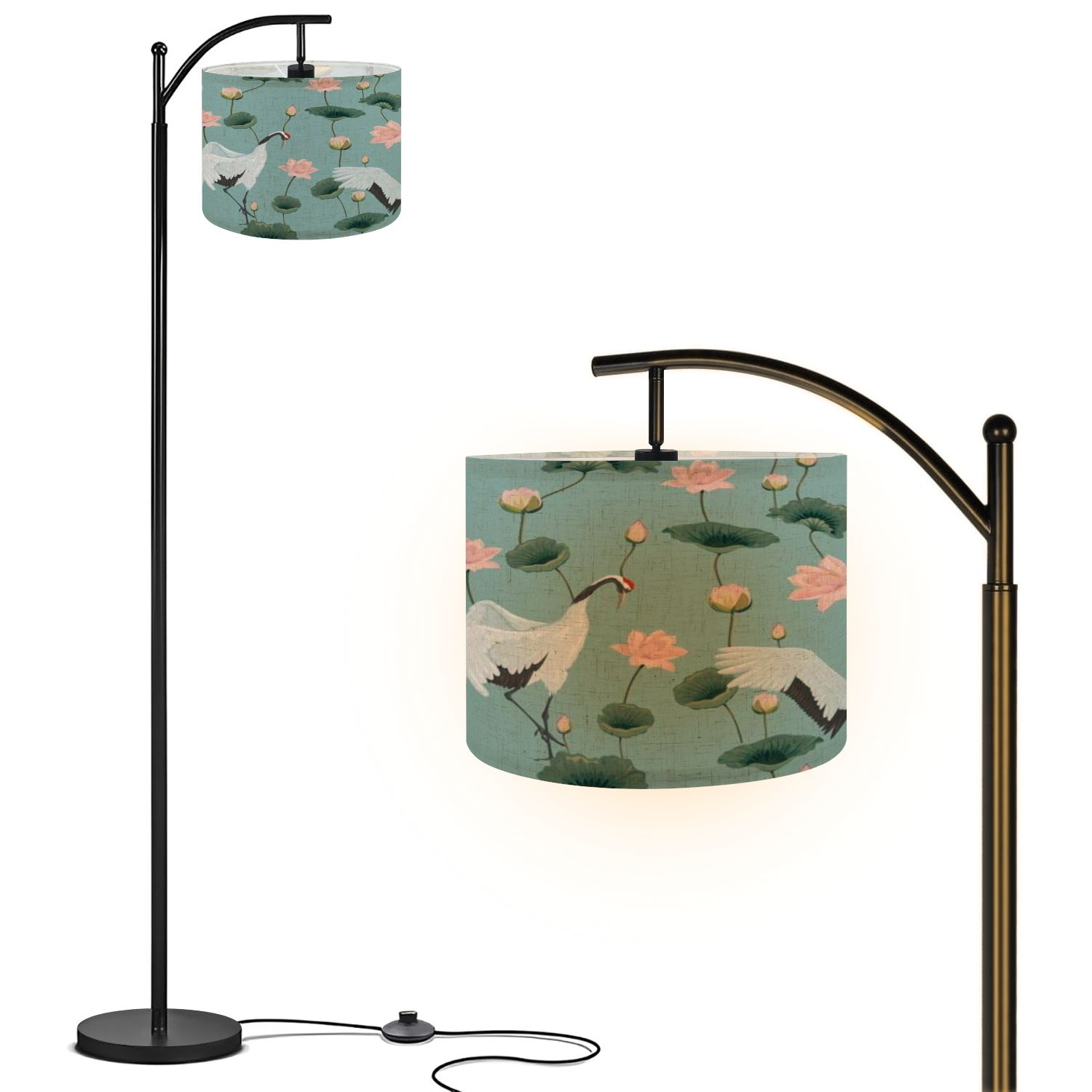 Arc Floor Lamp, 3 Color Temperatures Modern Floor Lamps seamless ...