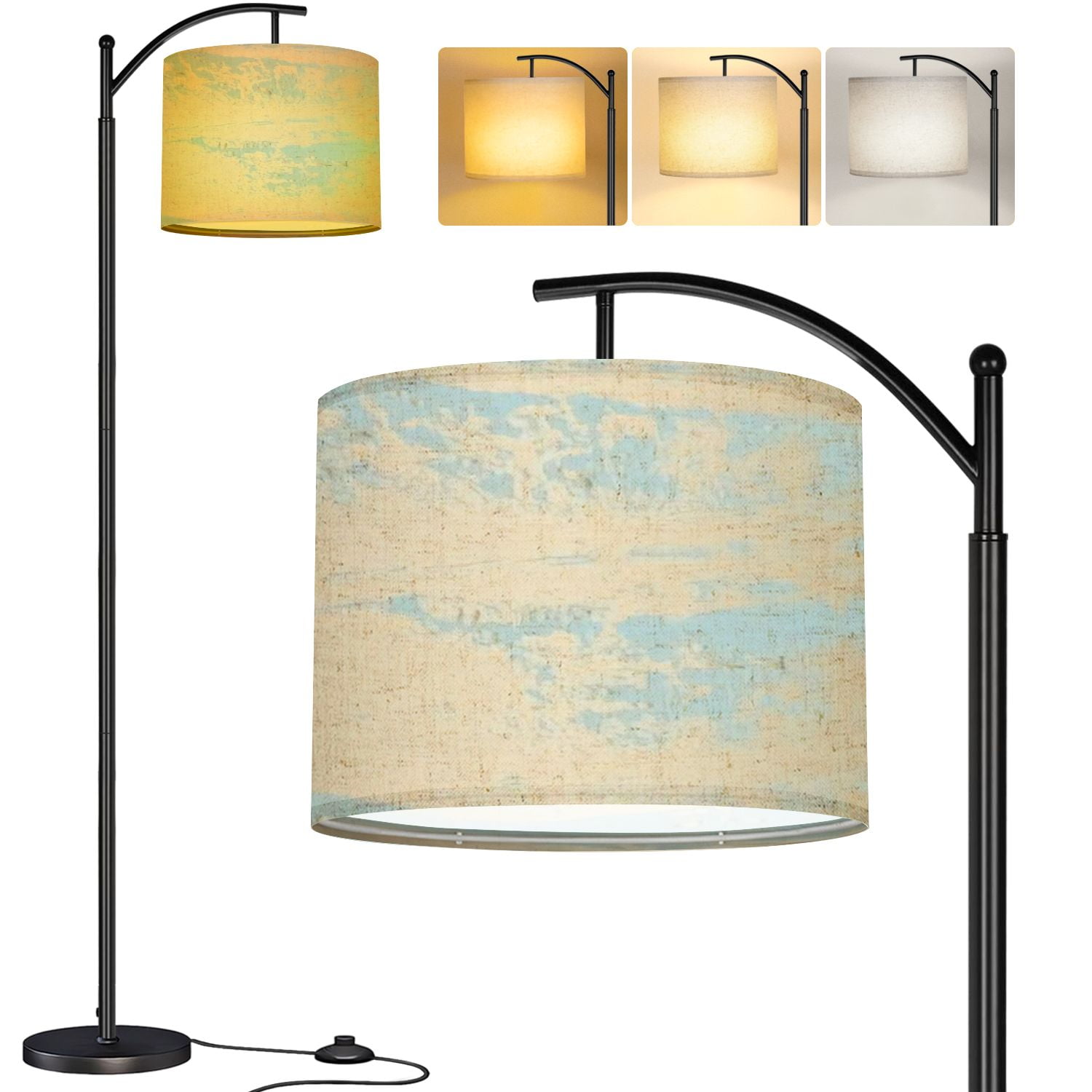 Arc Floor Lamp Abstract Grunge Pattina effect Pastel Gold RetroTexture ...