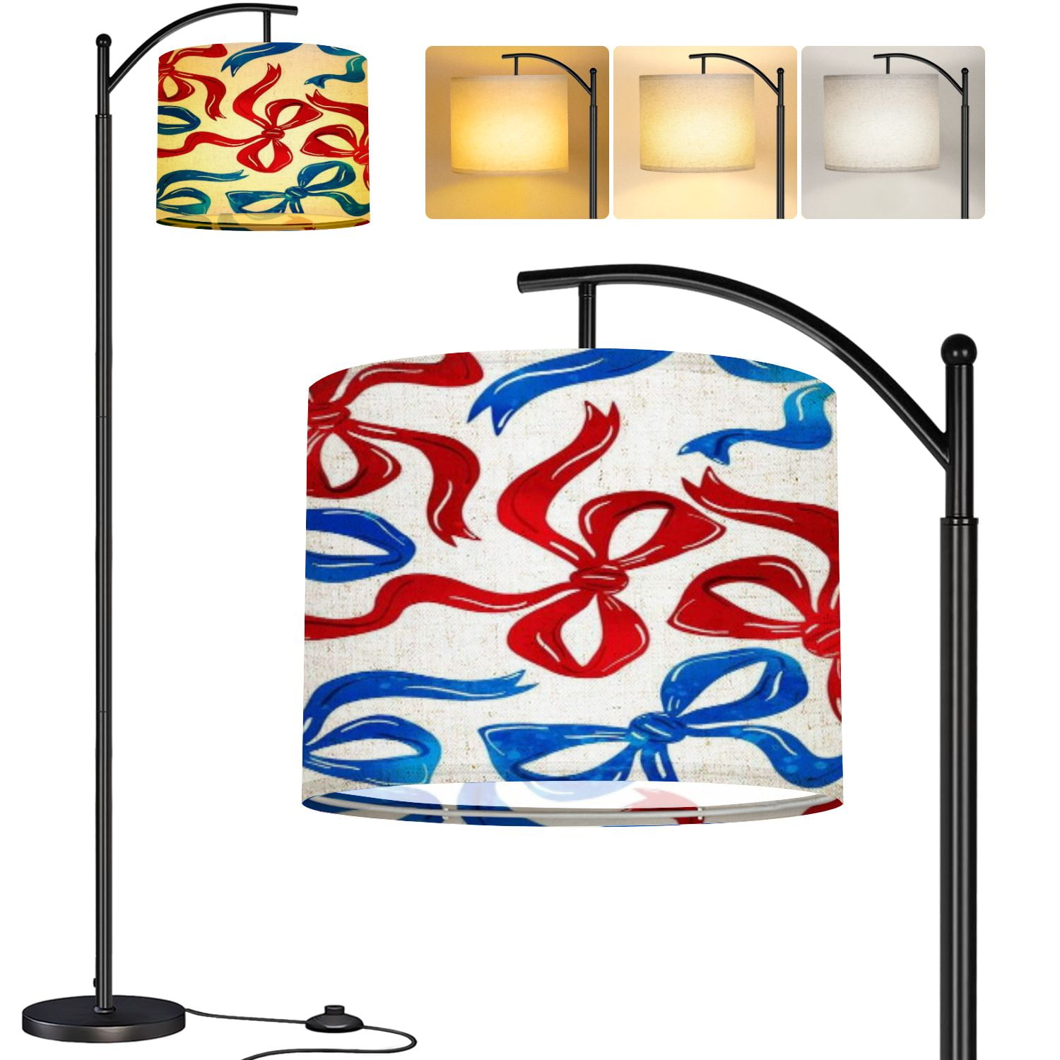 Arc Floor Lamp Abstract Hand Drawing Painting Watercolor Textured ...