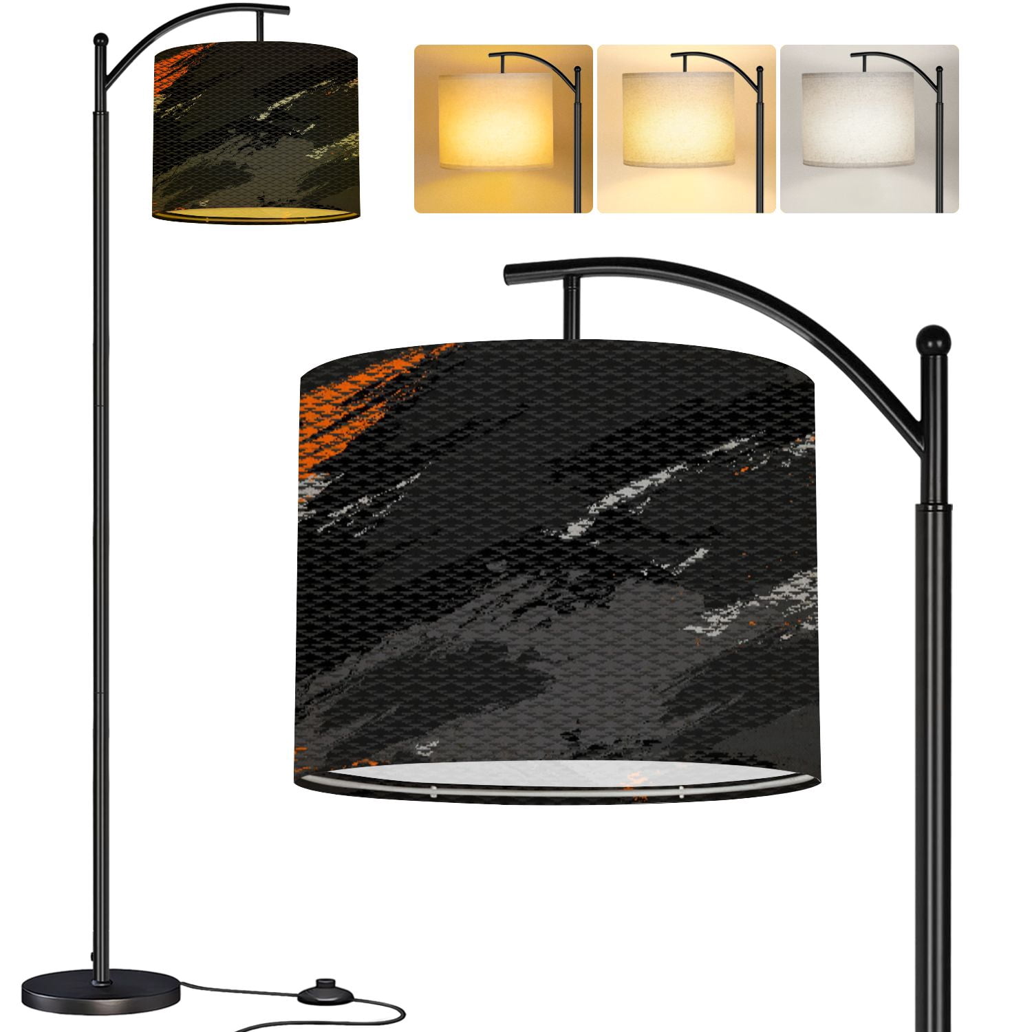 Arc Floor Lamp Abstract geometric seamless pattern Graphic Racing for ...