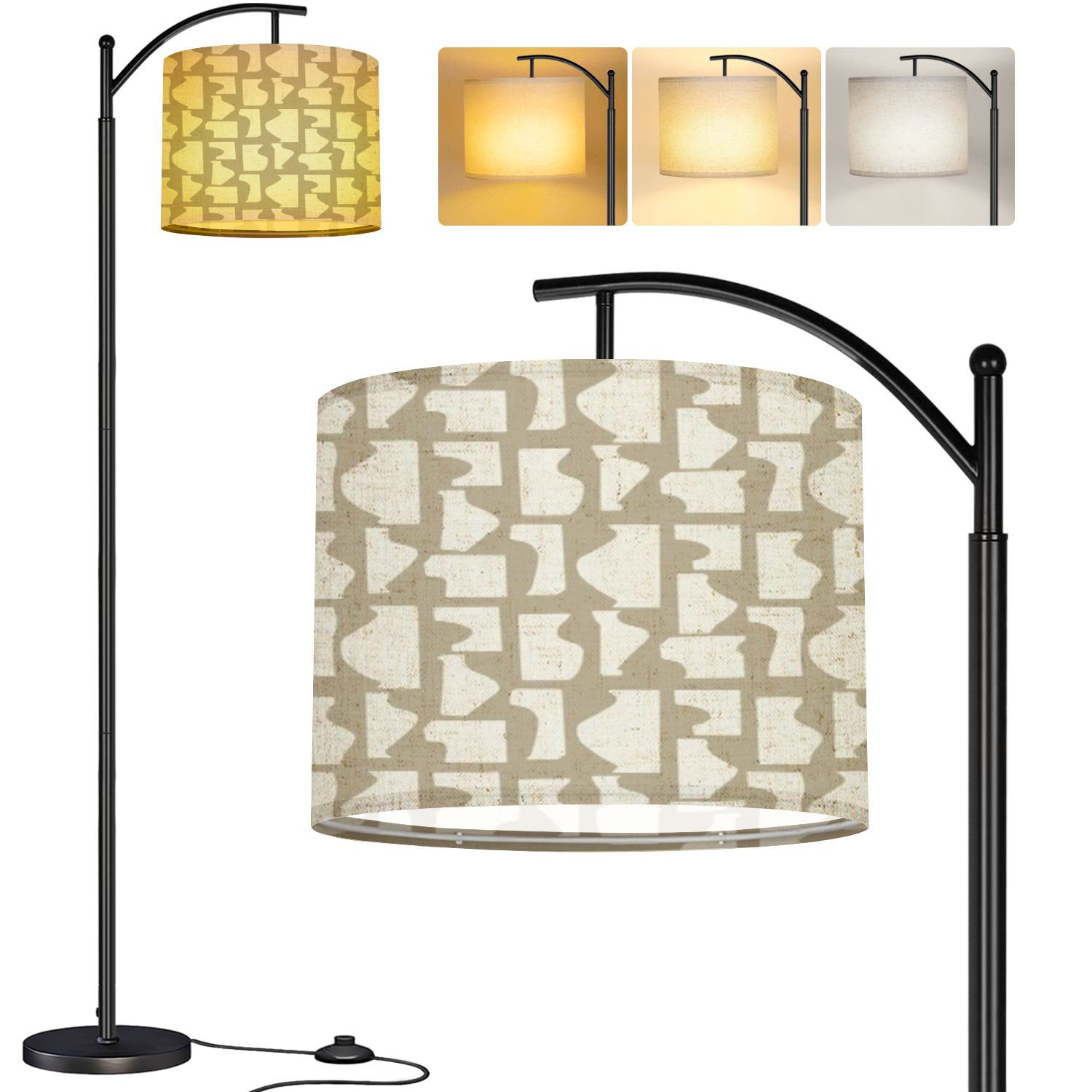 Arc Floor Lamp Abstract geometrical seamless pattern classic old ...