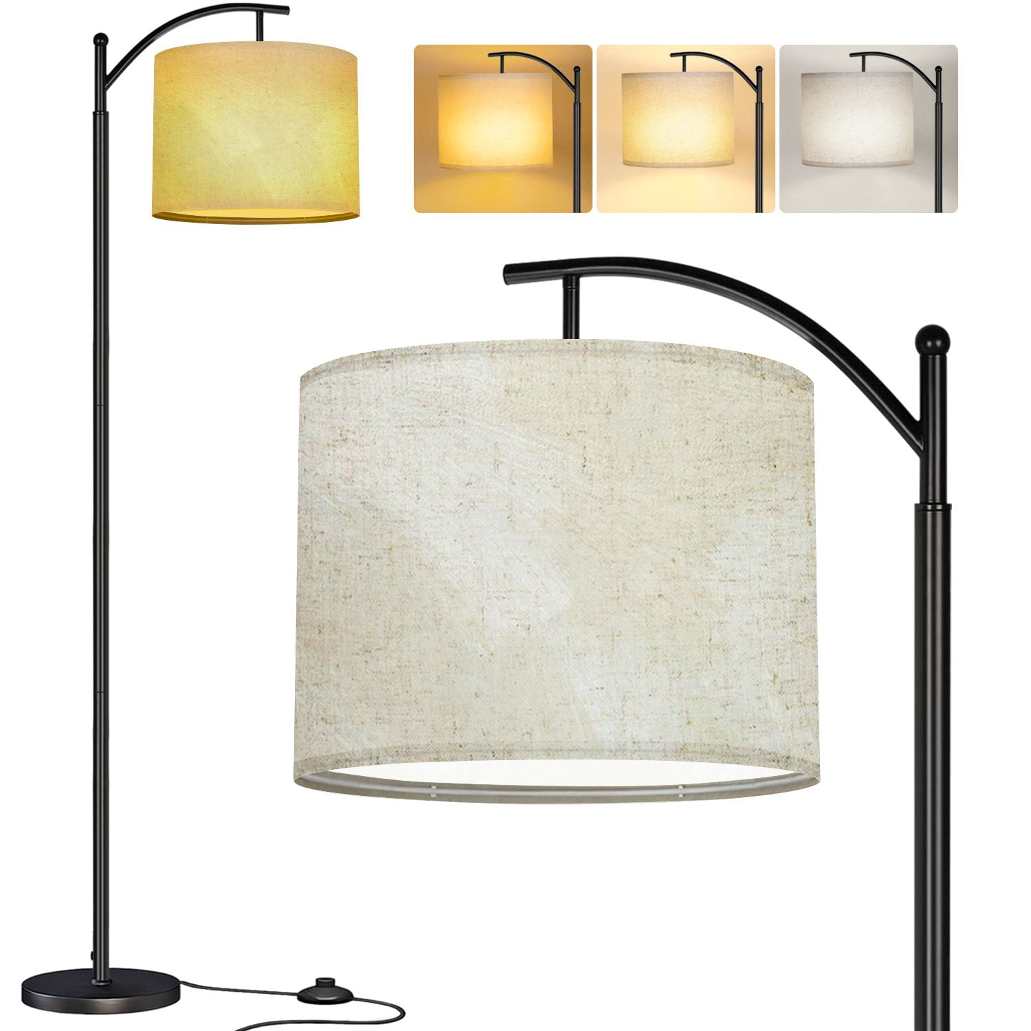 Arc Floor Lamp Abstract neutral colors Aesthetic hand painted textured ...