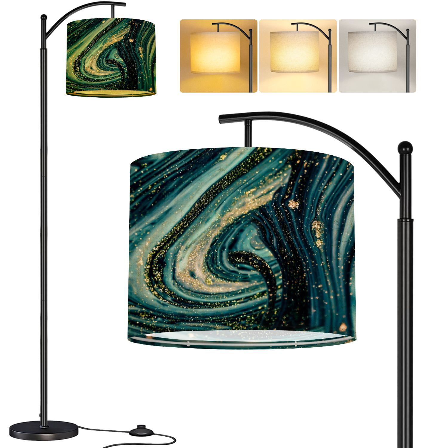 Arc Floor Lamp Abstract ocean ART Natural Luxury Style incorporates ...