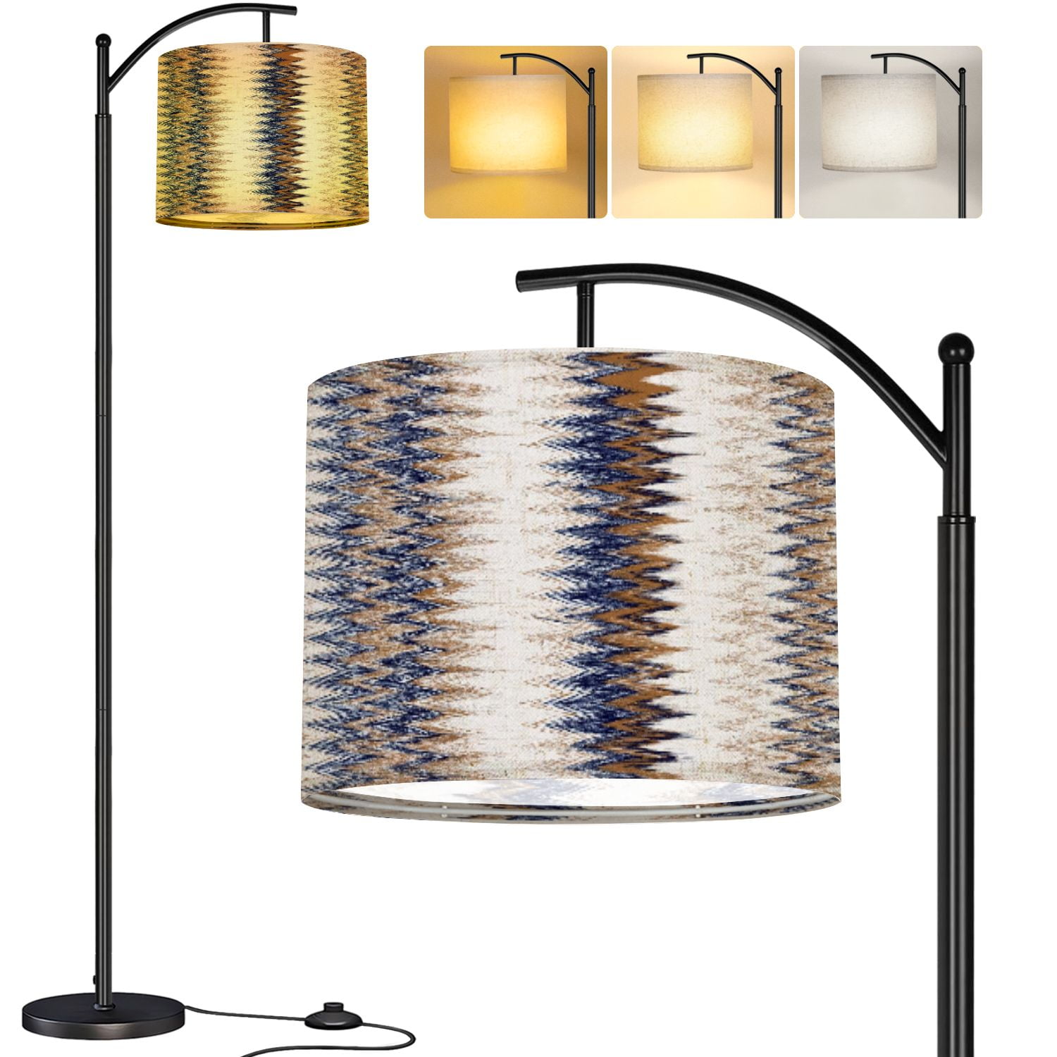 Arc Floor Lamp Abstract pastel colors neutral geo dyed melange ...