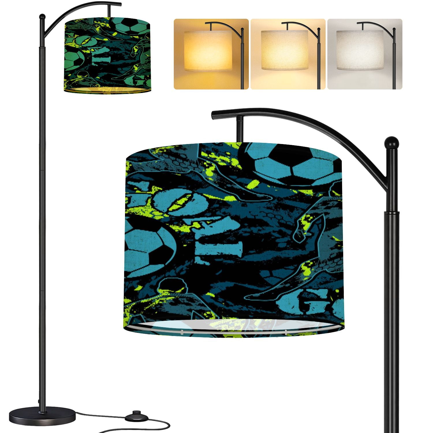 Arc Floor Lamp Abstract seamless for boys Football Grunge urban ...