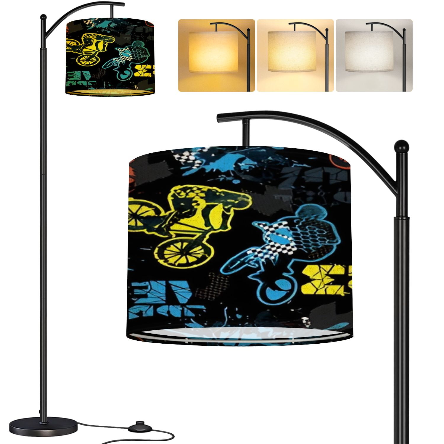 Arc Floor Lamp Abstract seamless grunge for guys Urban style boy ...