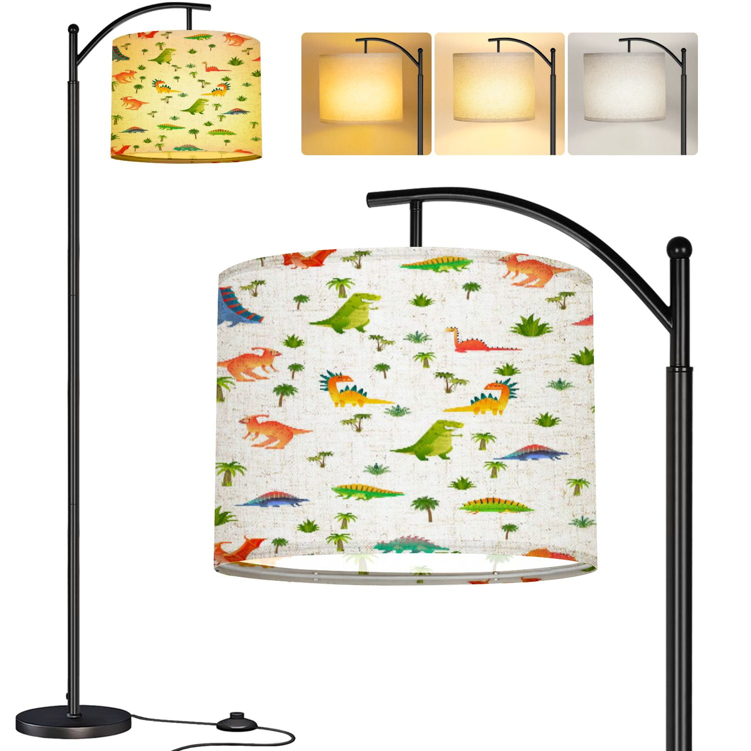 Arc Floor Lamp Baby dino seamless pattern Animal dragon cute nature ...