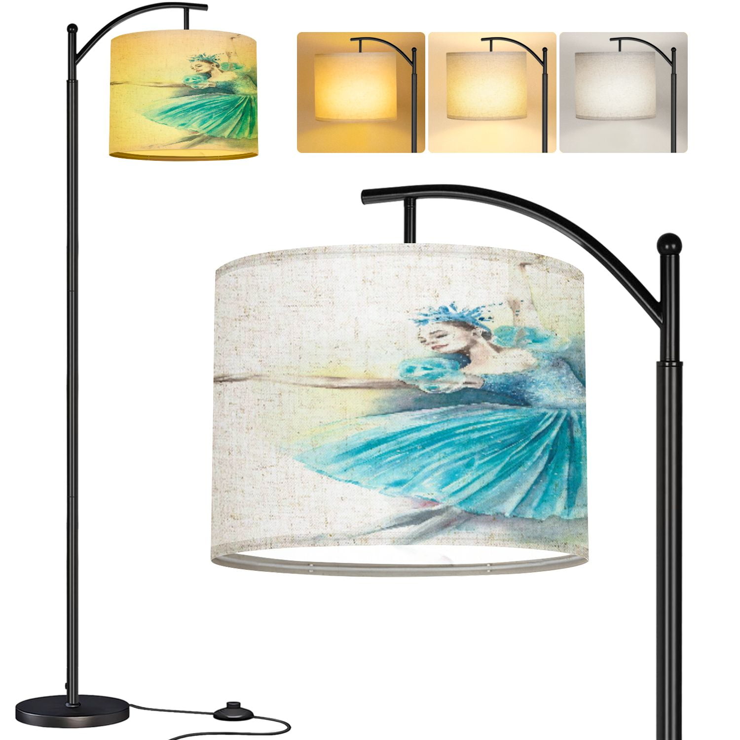 Arc Floor Lamp Ballerina fairy ballet dancer nutcracker watercolor ...