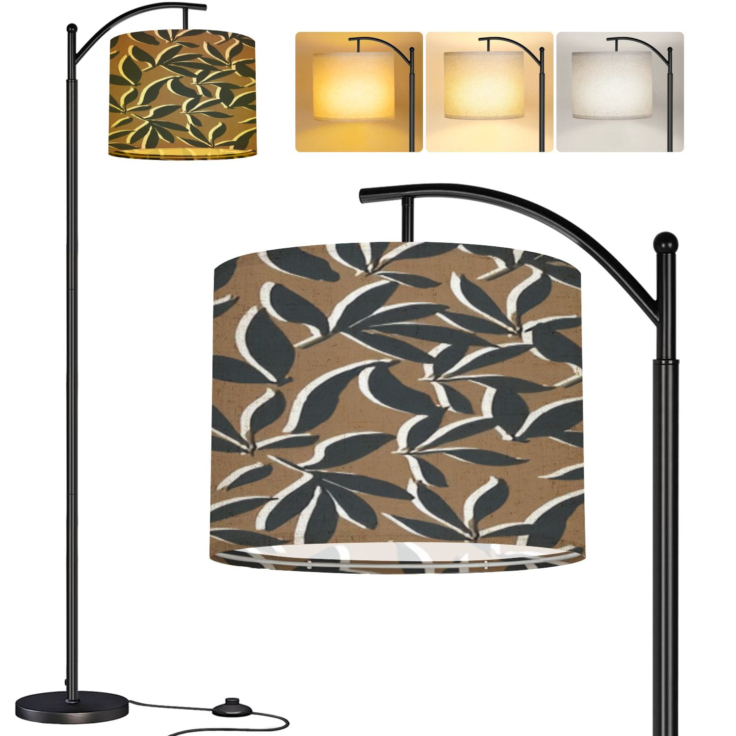 Arc Floor Lamp Bamboo Leaf Floral Seamless Texture 3d Leaves Seamless ...