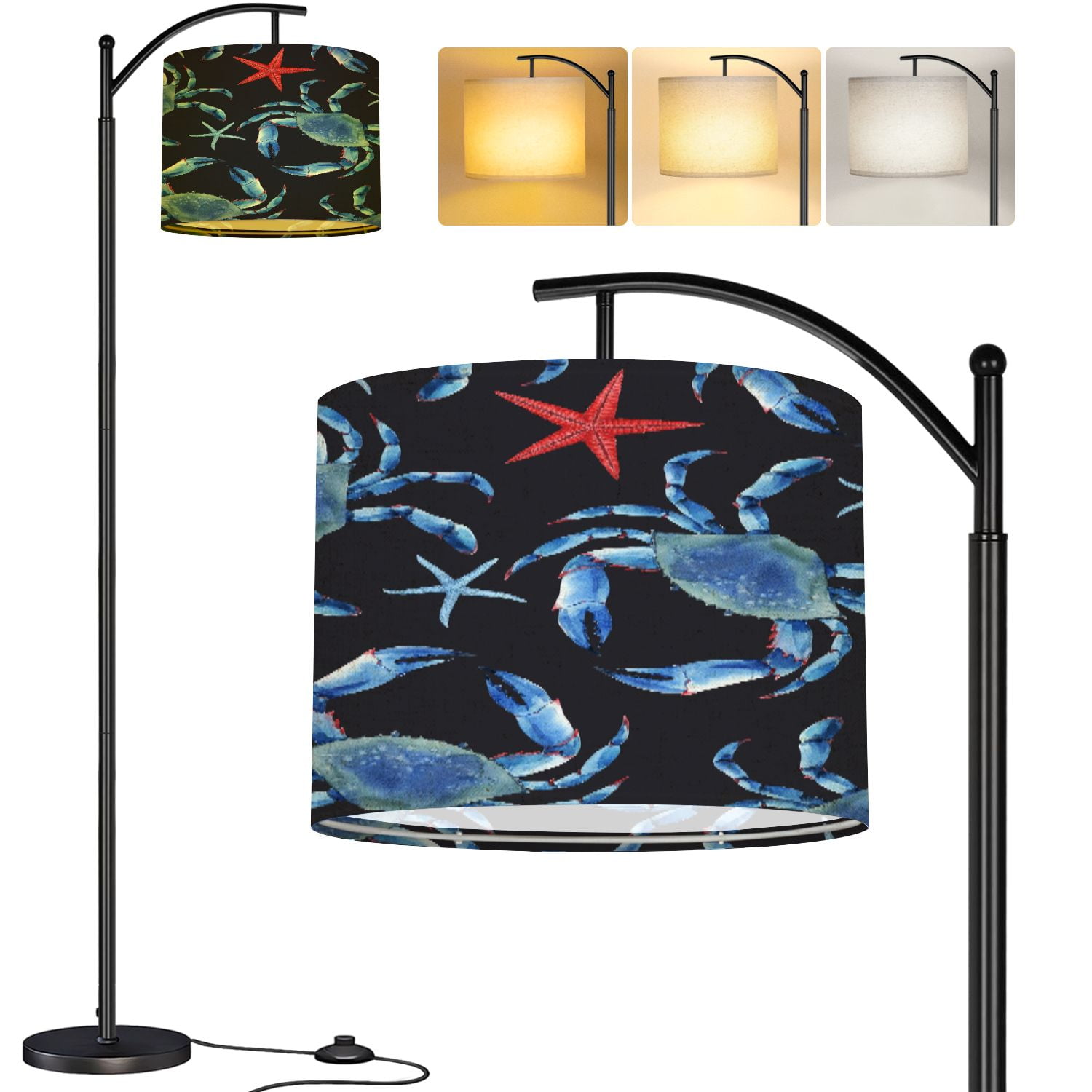 Arc Floor Lamp Beautiful seamless underwater pattern watercolor blue ...
