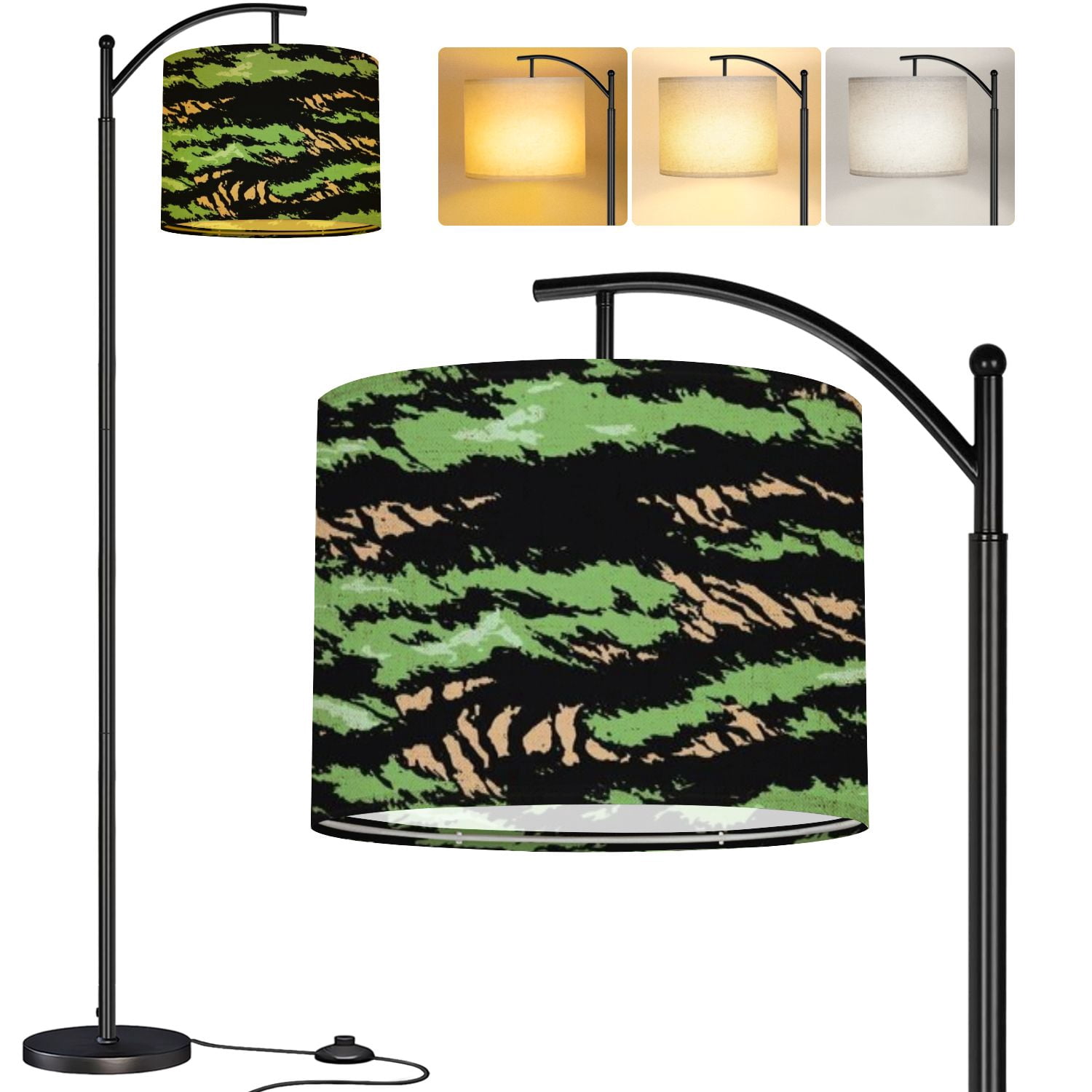Arc Floor Lamp Camouflage seamless pattern Tiger stripe camouflage ...